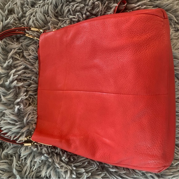 Coach | Bags | Coach Leather Double Handled Three Compartment ...